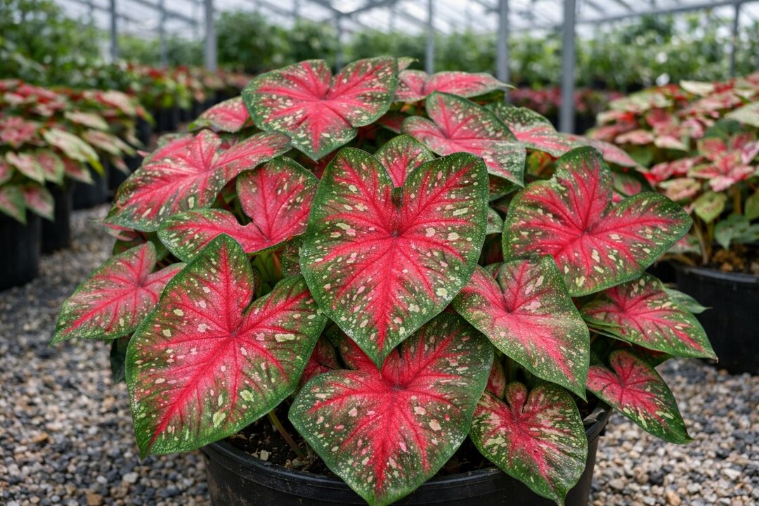 Classic Pink Caladium (2 Bulbs) | Perfectly Pink | Blue Buddha Farm - Etsy