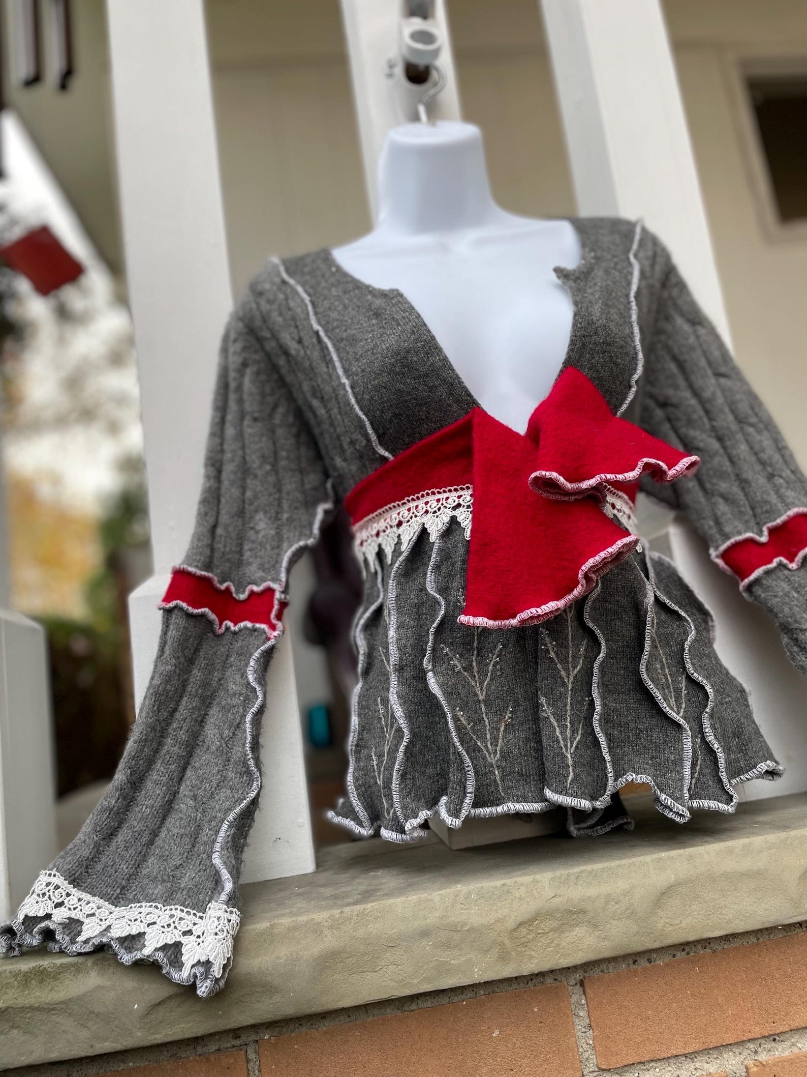 Handmade Katwise Inspired Sweater Christmas Style Sweater Patchwork ...