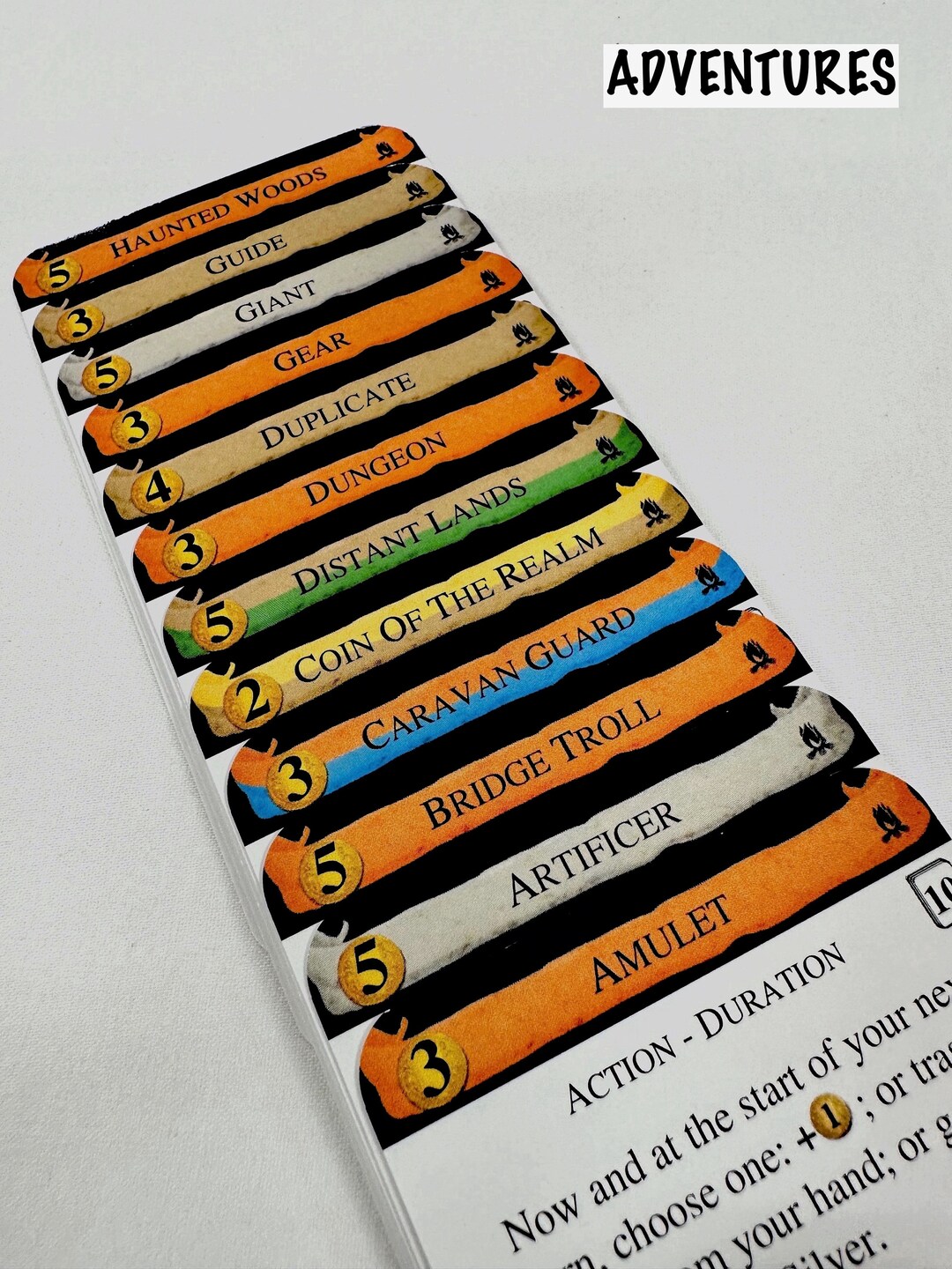 Dominion: Adventures Expansion Divider Cards -full Tabbed - Etsy
