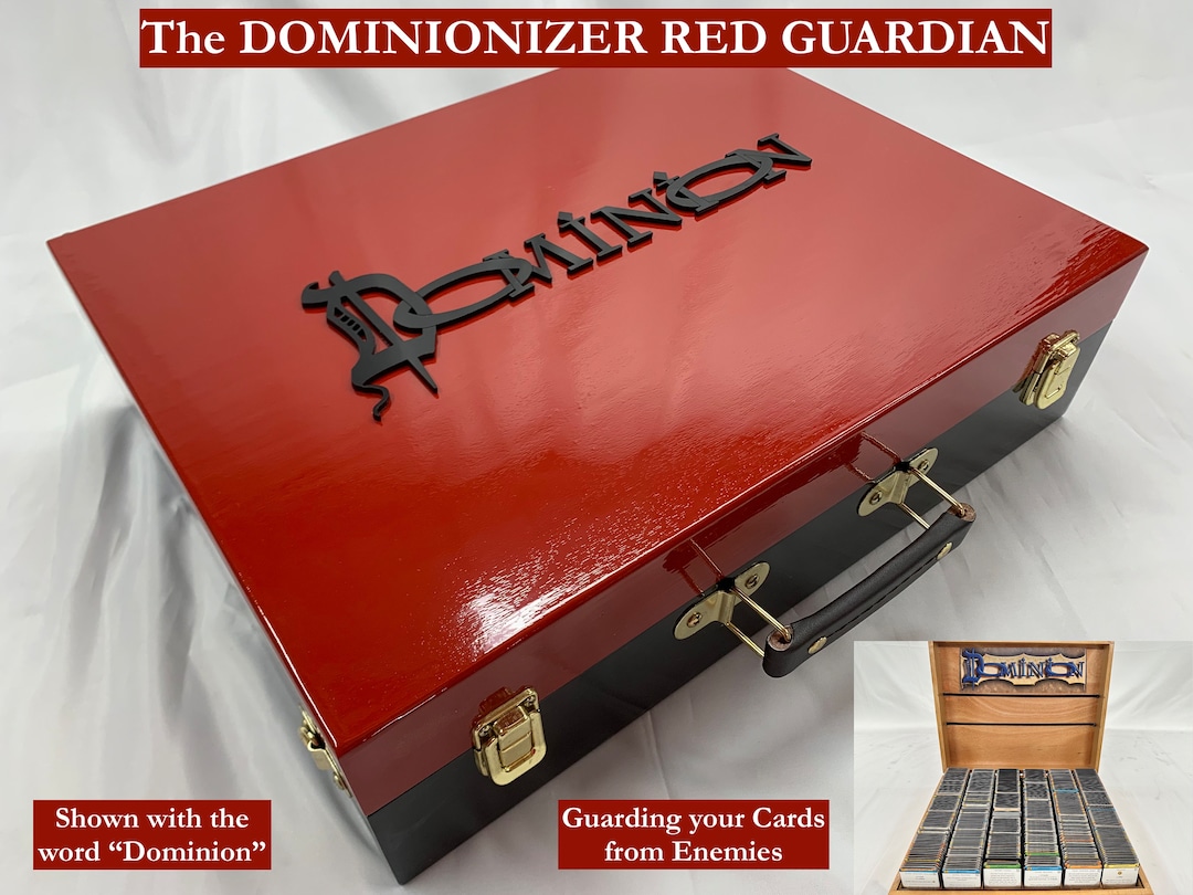 Dominion Card Game Organizer - the DOMINIONIZER RED GUARDIAN Wooden ...
