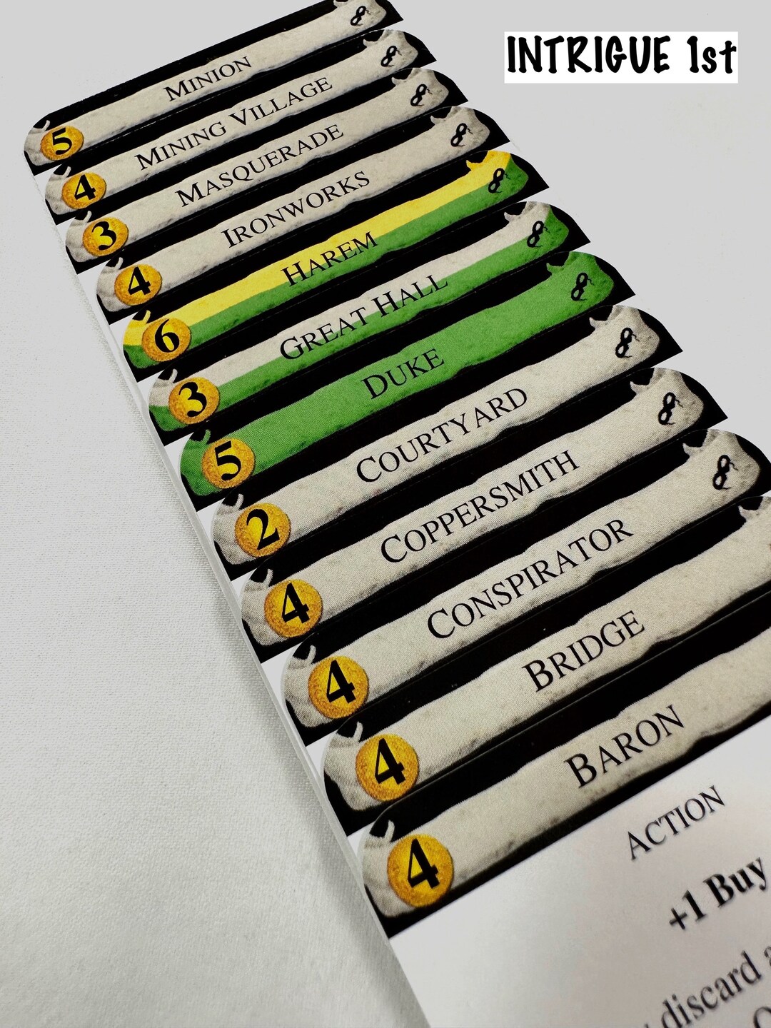 Dominion: Intrigue 1st Edition Expansion Divider Cards - Full Tabbed - Etsy