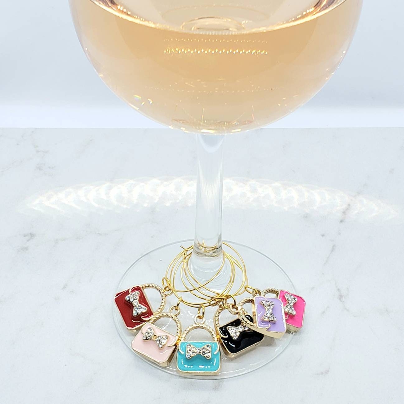 Wine Glass Charms, Glass Charms, Party, Dinner Party, Cup Decor, Table ...