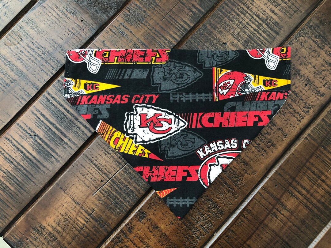 Kansas City Chiefs Over-the-collar Reversible Dog Bandana ~ Four Sizes ...
