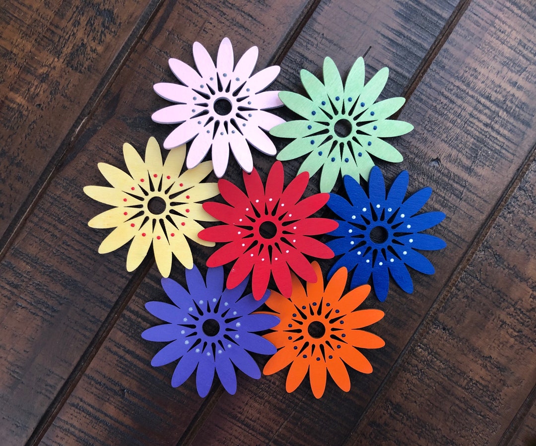 Wooden Flower Ceiling Fan Pull Chain ~ Seven Color Choices - Etsy