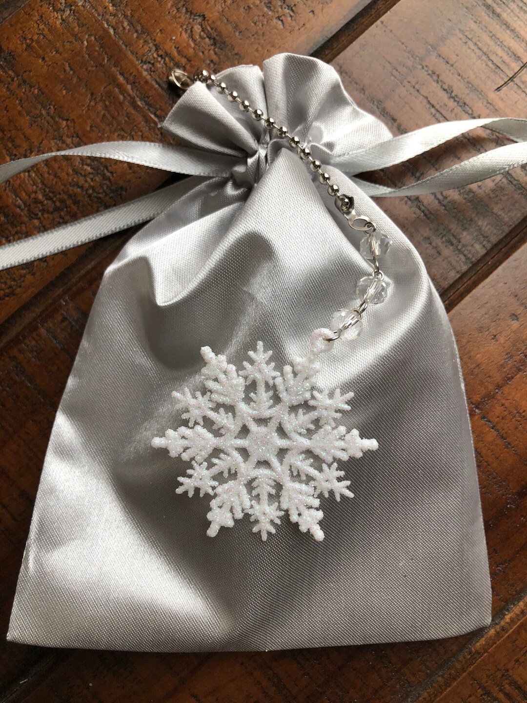 White Glitter Snowflake Ceiling Fan Pull Chain - Etsy