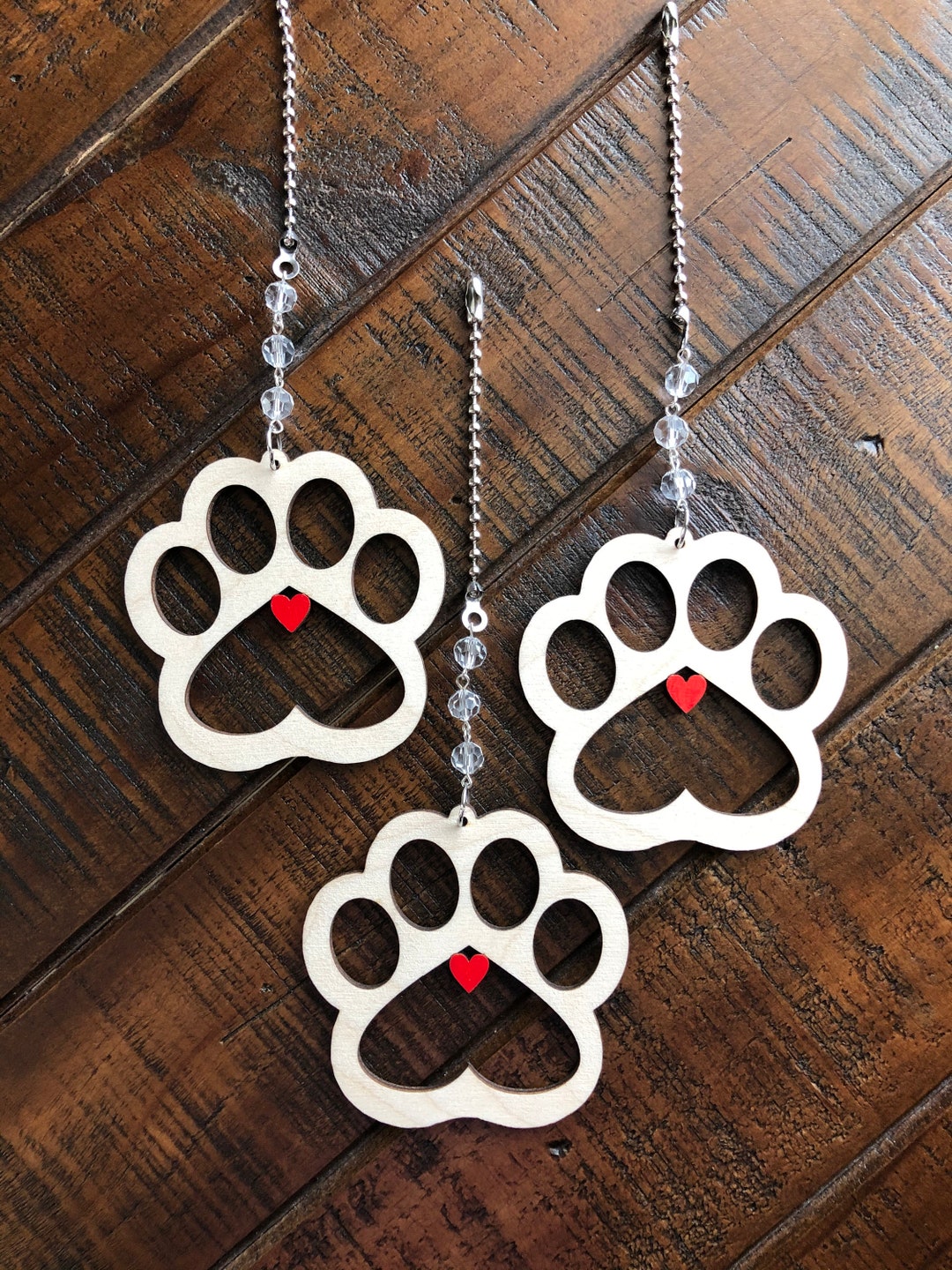 Puppy Love Paw Print Ceiling Fan Pull Chain - Etsy