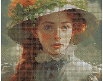 Modern Cross Stitch PATTERN Anne of Green Gables Cross - Etsy