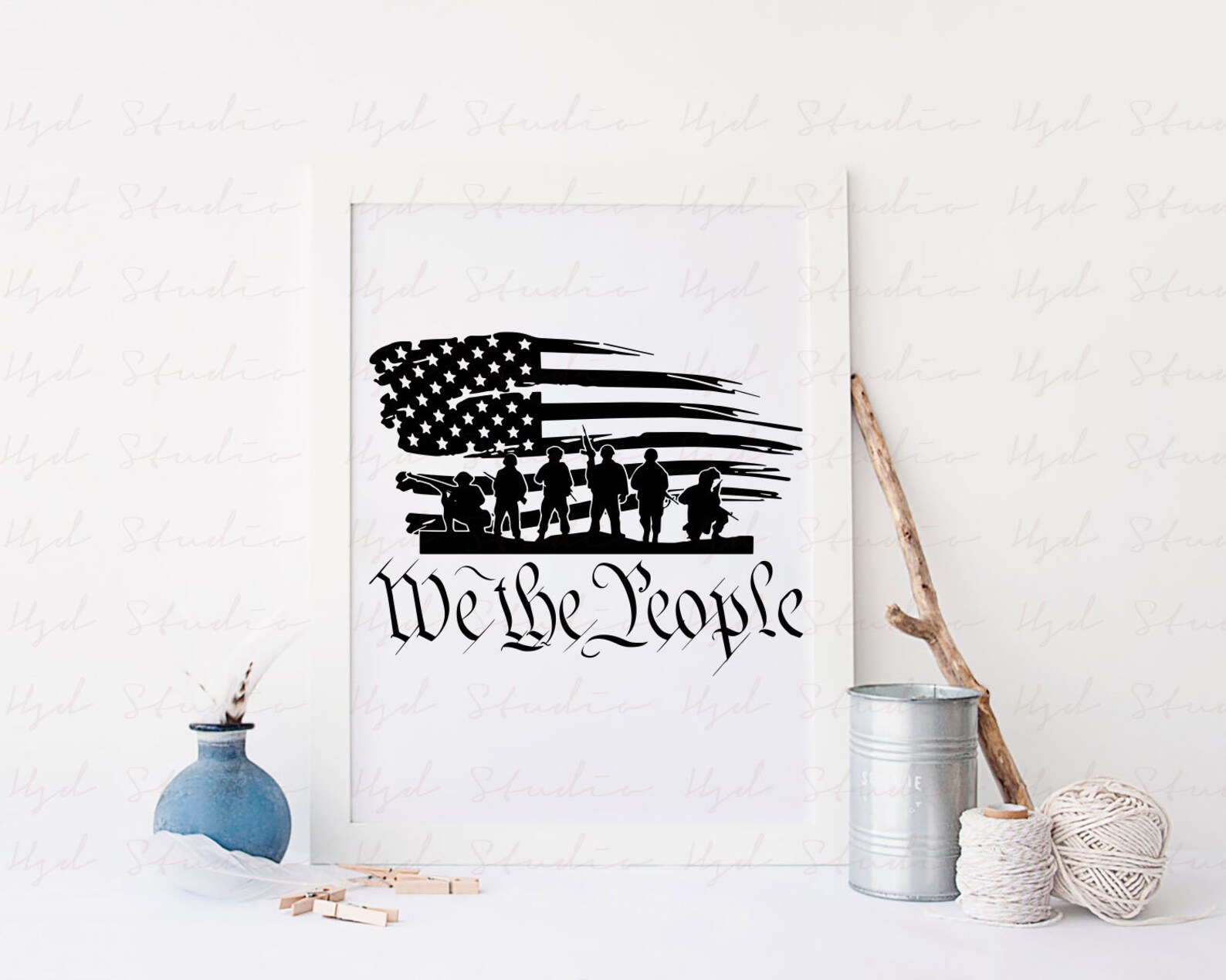 We the People SVG, We the People American Flag Svg, Silhouette Svg ...