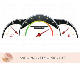 Speedometer 4 SVG, Speedometer SVG, Gauge Icon SVG, Speedometer Clipart ...