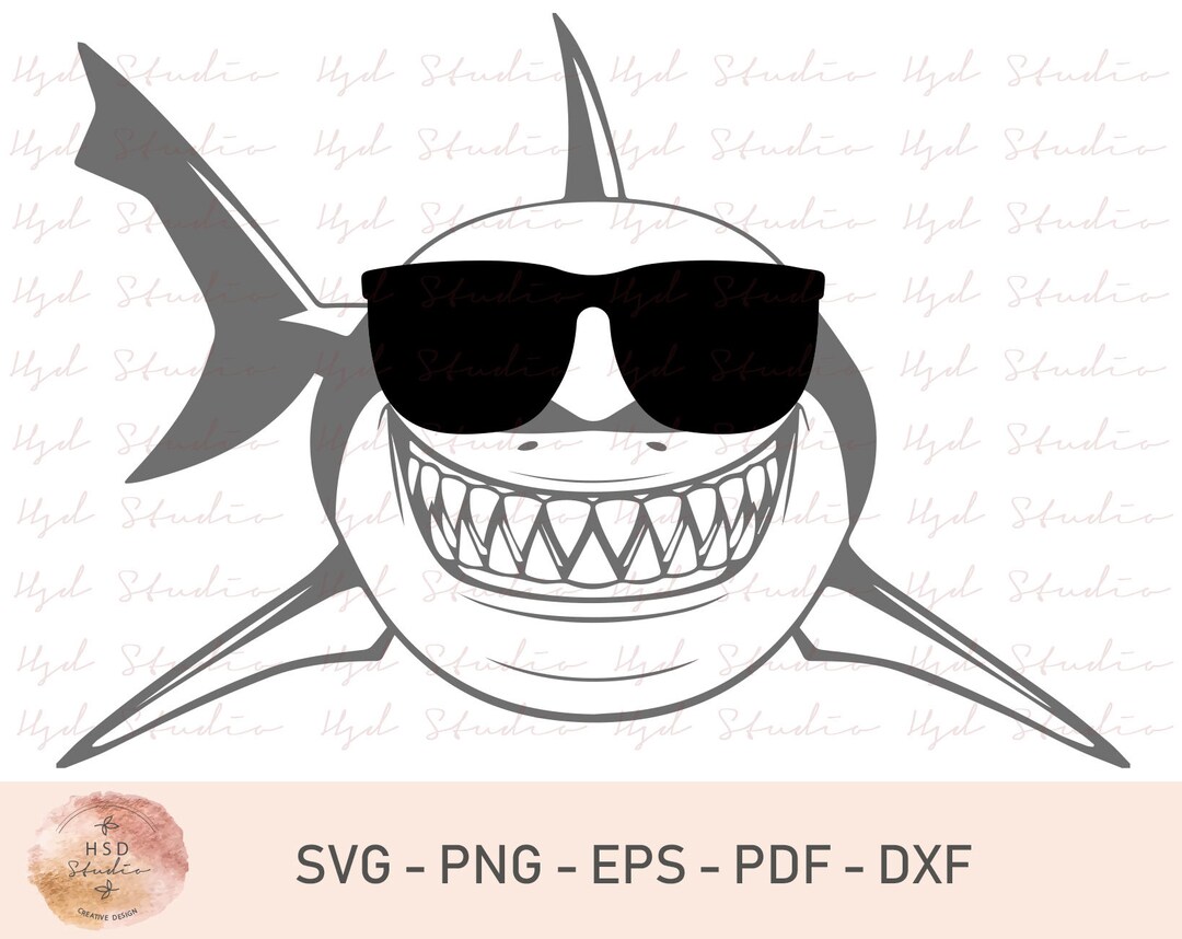 Shark Svg, Shark Shirt, Gift Shark Boy Girl, Shark Sunglasses Svg, Cute ...