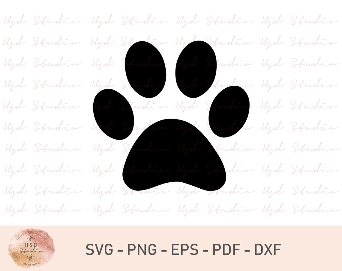 Paw SVG, Paw Print SVG, Paw Print Clipart, Paw Print Clip Art, Paw ...