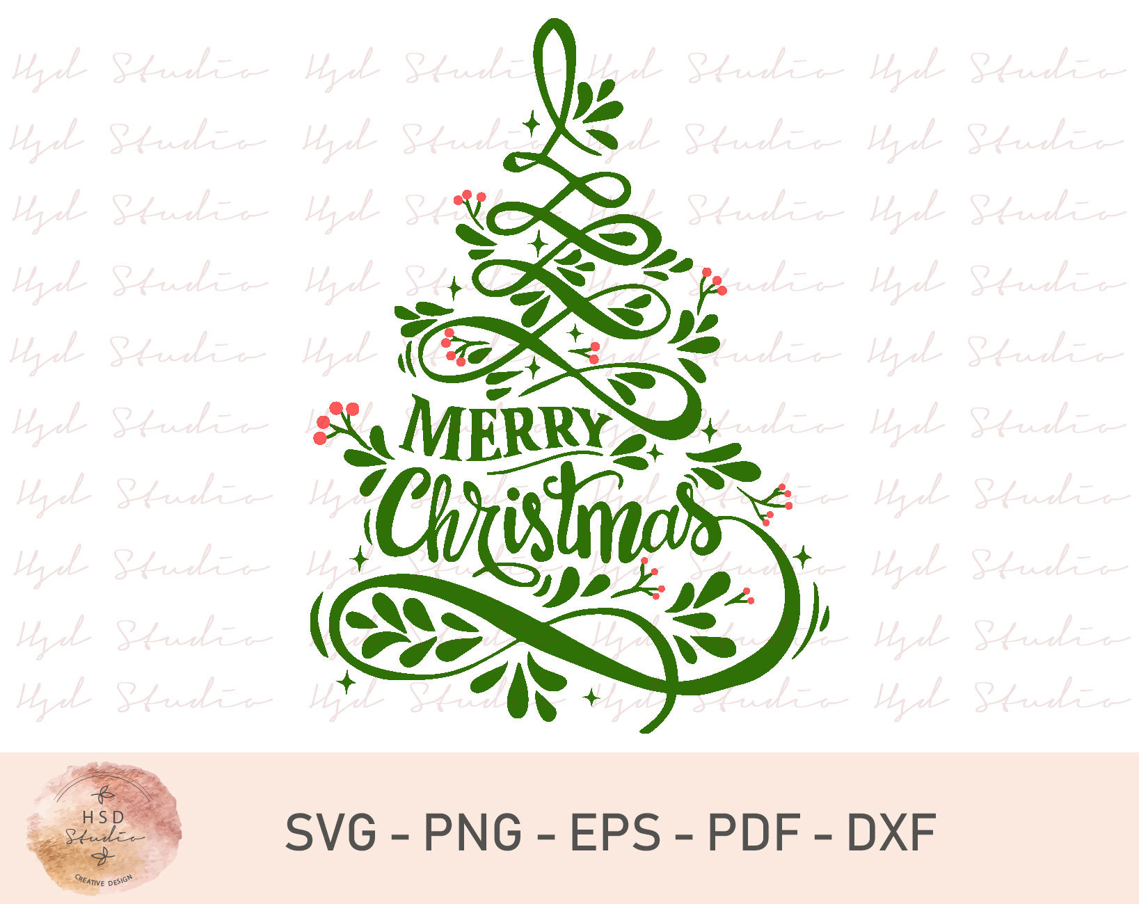 Merry Christmas Svg Merry Christmas Svg File Christmas Tree Clipart ...