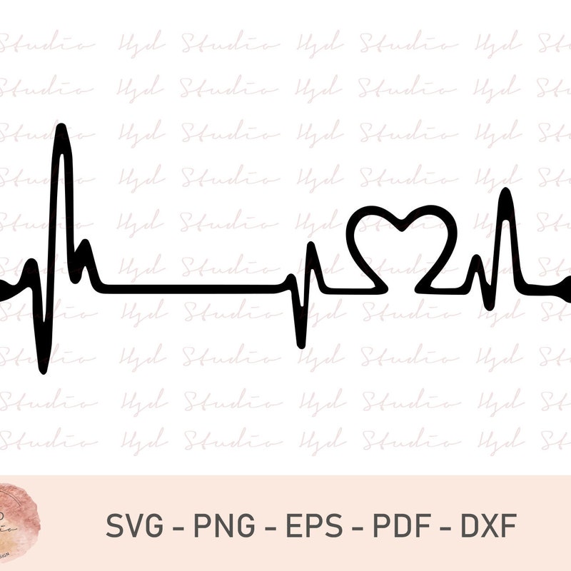 Heart Beat Svg - Etsy