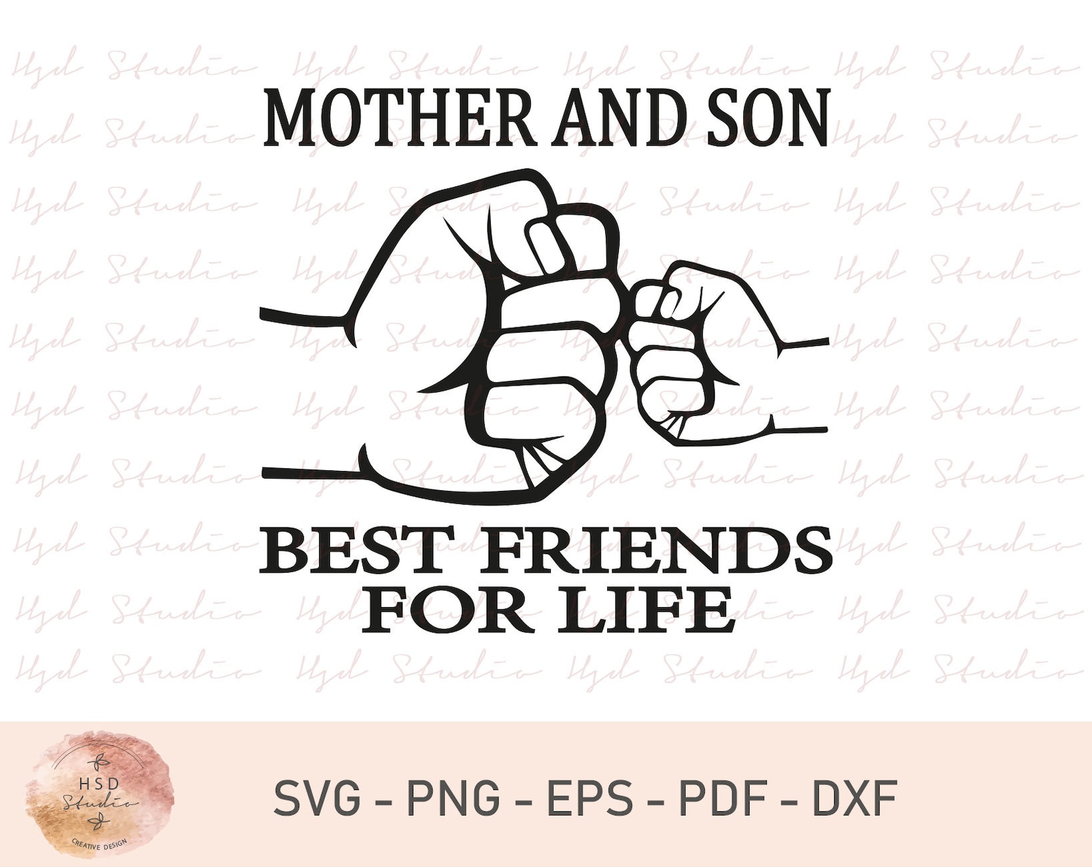 Mother and Son Svg Fist Bump Svg Best Friend's Svg - Etsy Finland