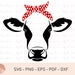 Cow Head Bandana Svg, Cow Svg, Cow Bandana Svg, Farm Svg, Heifer Svg ...