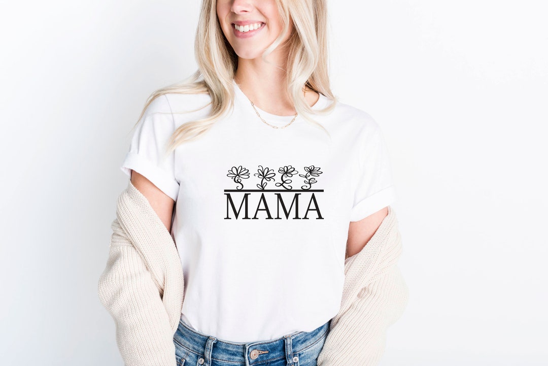 Mama Floral SVG PNG DXF Cut Files for Cricut and Silhouette, Mama Svg ...