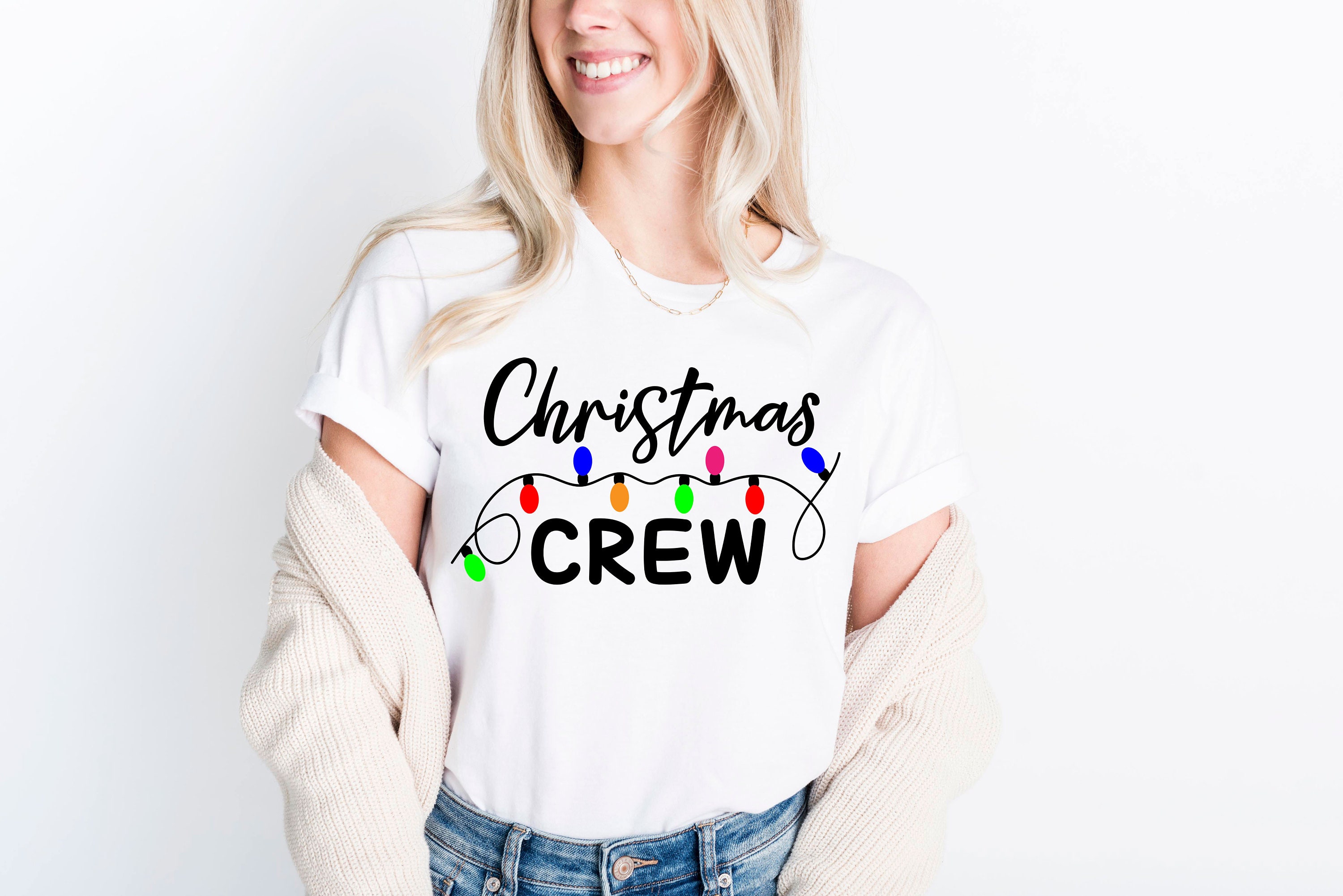 Christmas Crew Svg Christmas Lights Svg Merry Christmas Svg | Etsy