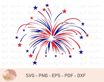 Fireworks 4th of July Svgfireworks Svgusa Firework America - Etsy