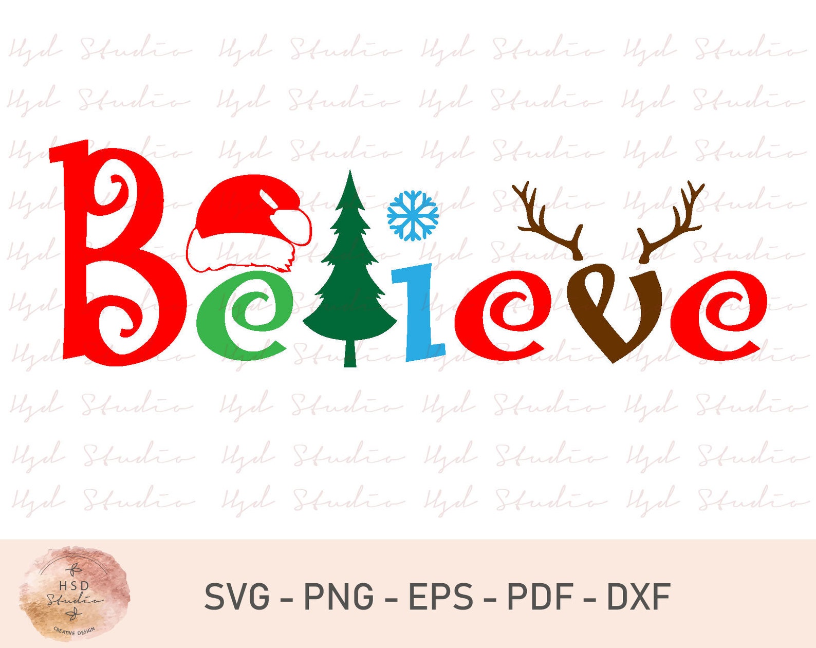 Believe Christmas SVG Believe Svgbelieve Cut Files | Etsy