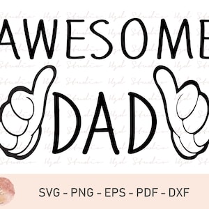 Awesome Dad Thumbs up Svg, Hands Svg, Double Thumbs up Svg, This Guy ...