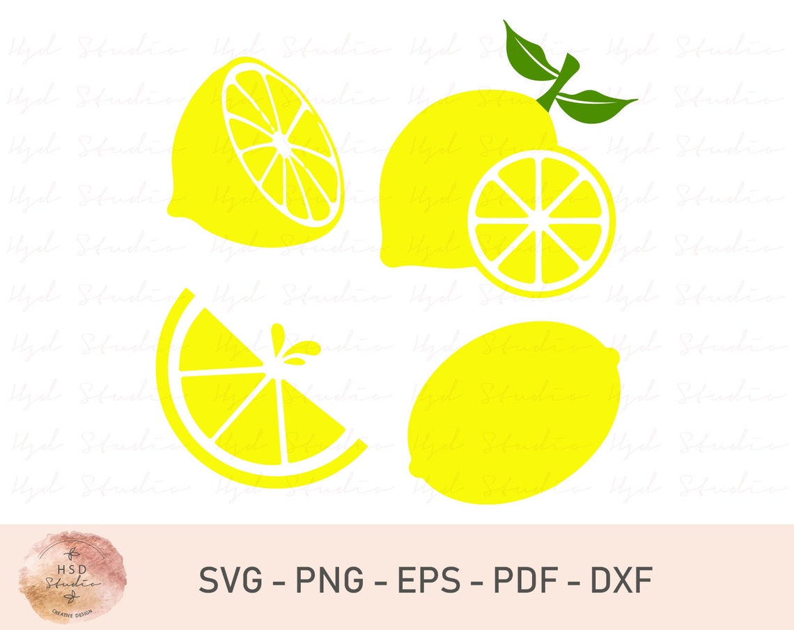 Lemon Svg Lemon Slice Svg Fruit Svg Easy Peasy Lemon - Etsy