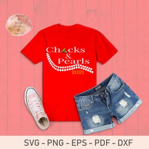 Chuck and Pearls Svg, Chuck Svg, Pearls Svg, Shirt Design, Gift Design ...