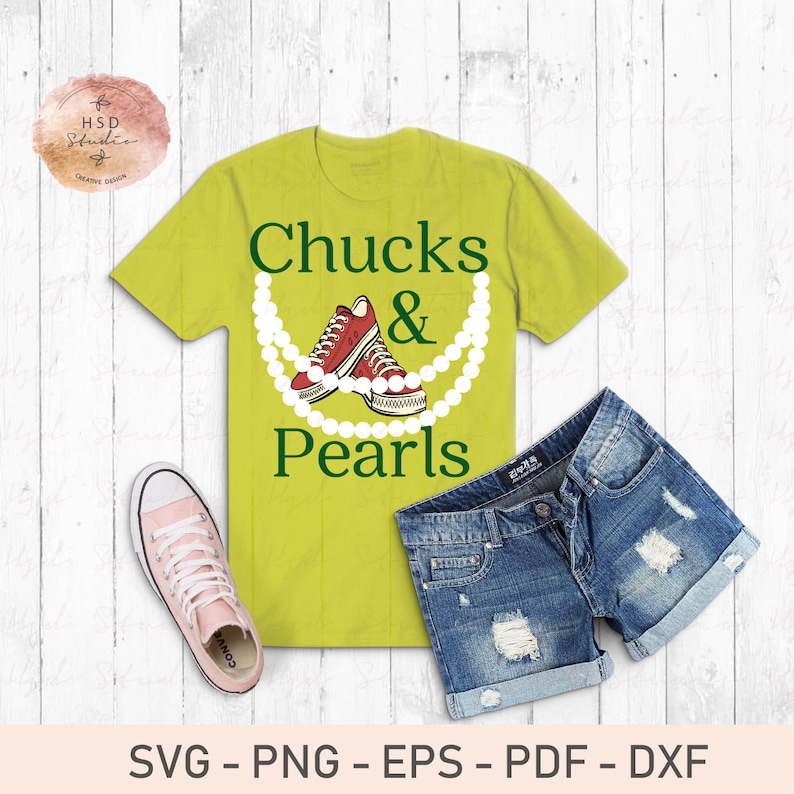 Chucks and Pearls Svg, Chuck Svg, Pearls Svg, Inauguration 2021 SVG ...