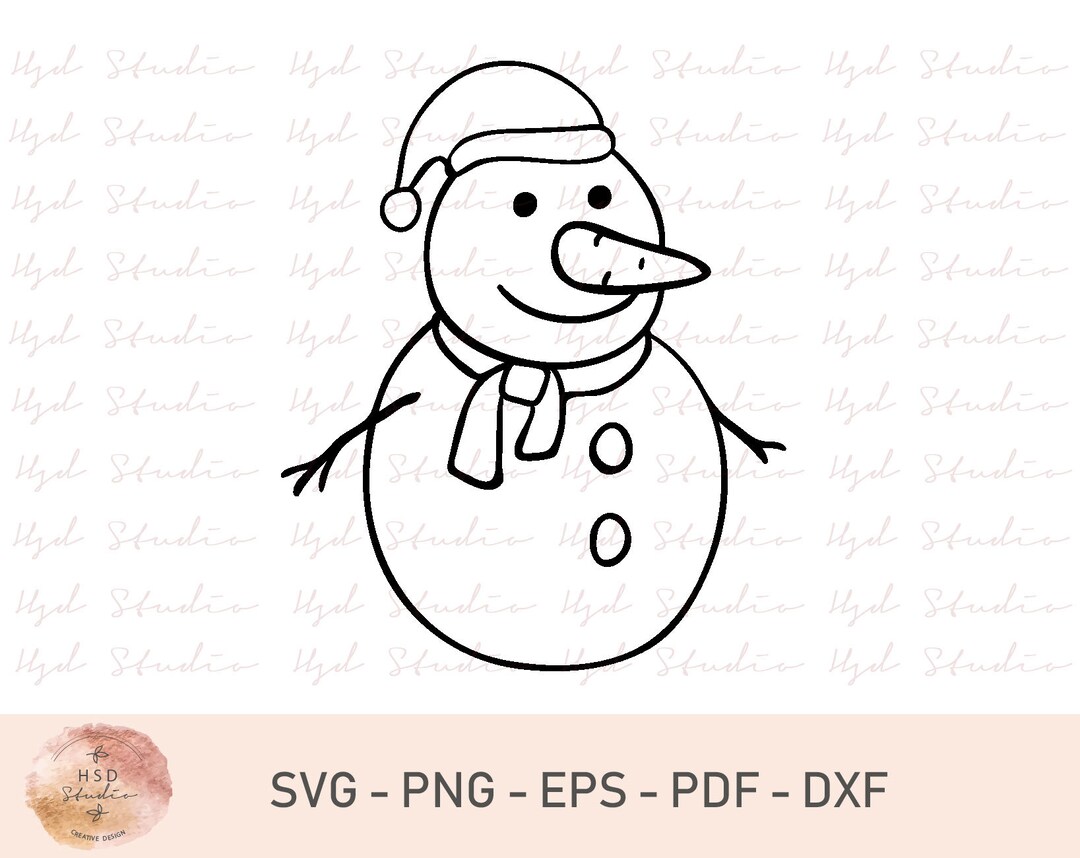 Snowman Svg, Christmas Snowman Svg, Christmas Clip Art, Snowboy SVG ...