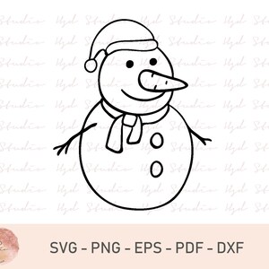 Snowman Svg, Christmas Snowman Svg, Christmas Clip Art, Snowboy SVG ...