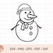 Snowman Svg, Christmas Snowman Svg, Christmas Clip Art, Snowboy SVG ...