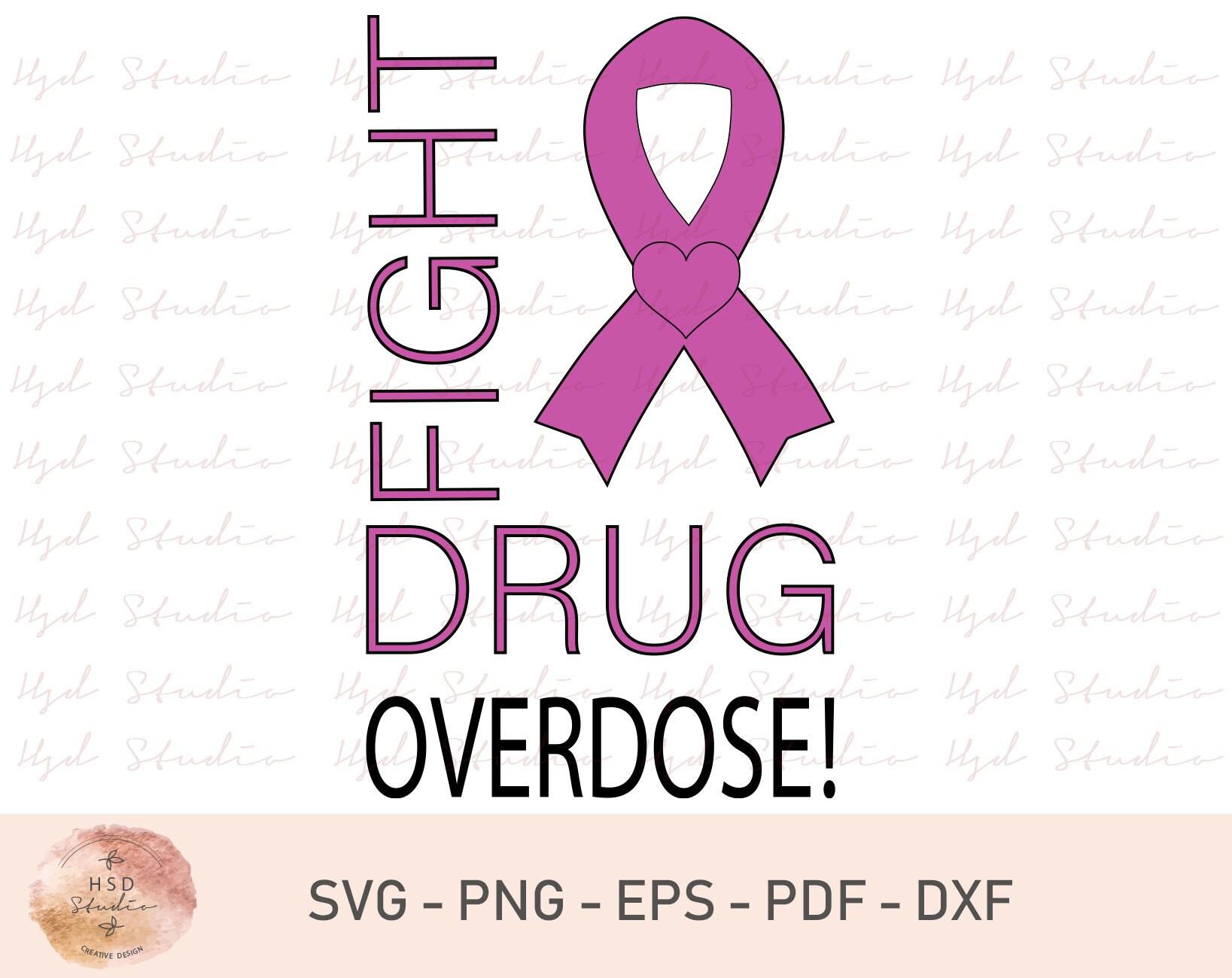 Fight Drug Overdose Svg31agust Svgawareness Day Svgribbon | Etsy