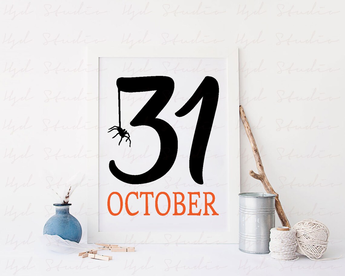 Halloween Svg 31 October Svg October 31 Svg October 31st | Etsy