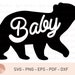 Baby Bear SVG PNG DXF Cut Files for Cricut and Silhouette, Instant ...