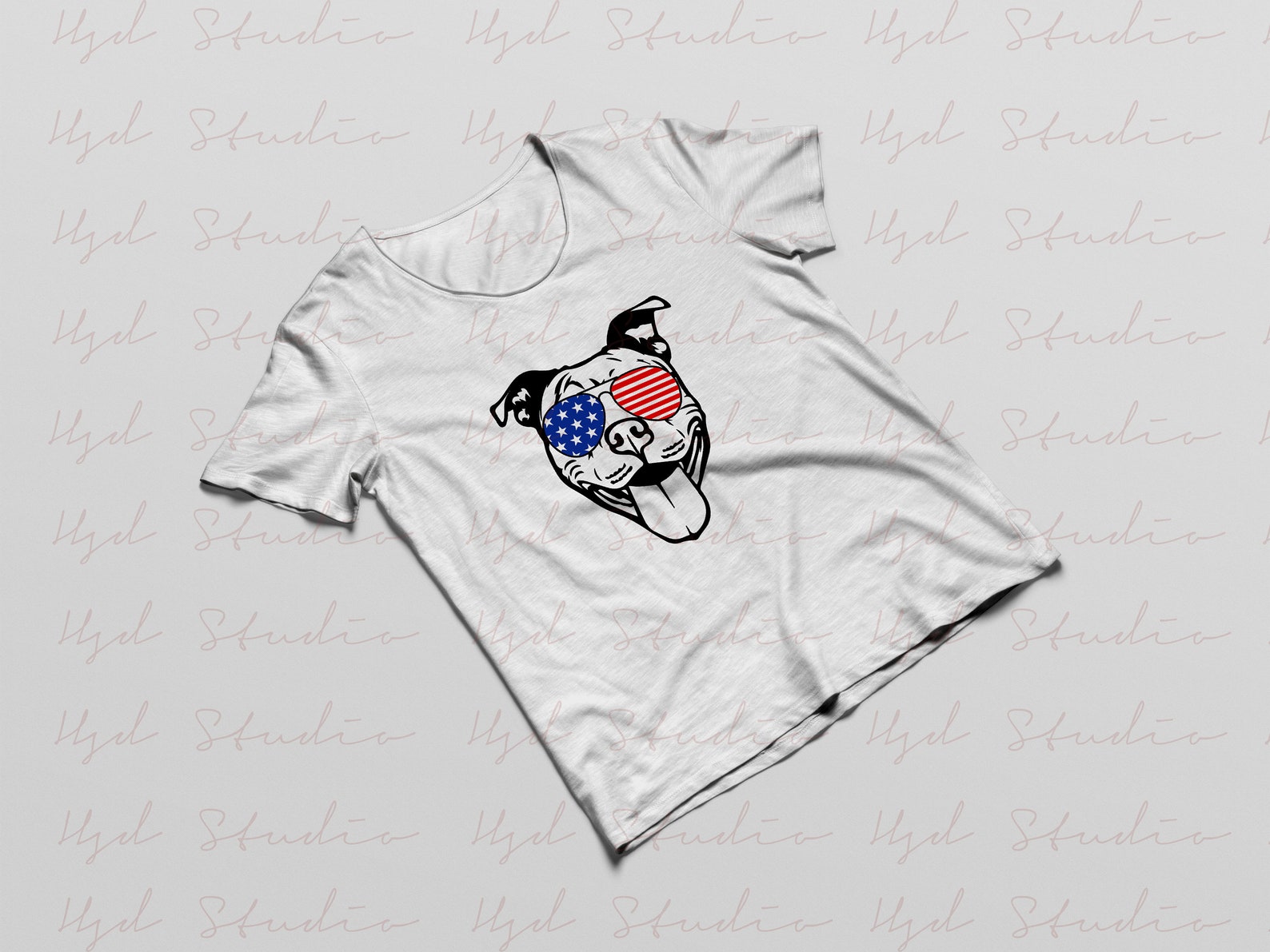 Pit Bull USA Flag Glasses Paw United States Flag America - Etsy