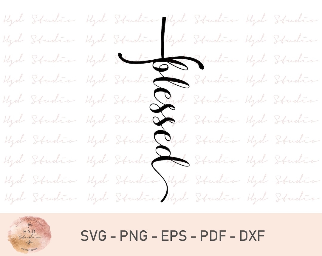 Blessed Cross Svg, INSTANT DOWNLOAD, Cut File, Blessed Cross Clipart ...