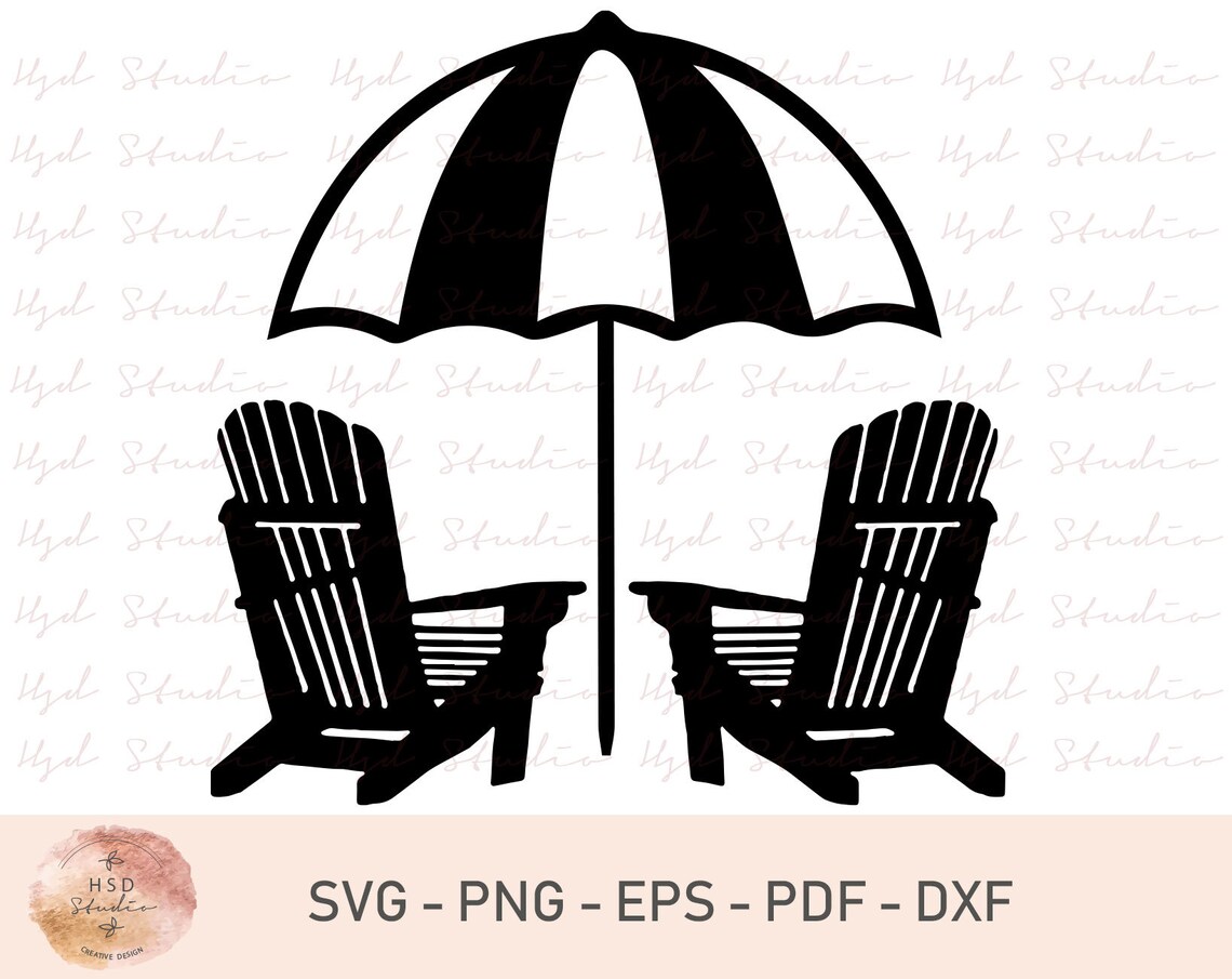 Beach Chair SVG Files Beach Chair DXF Cut Files Beach Chair | Etsy