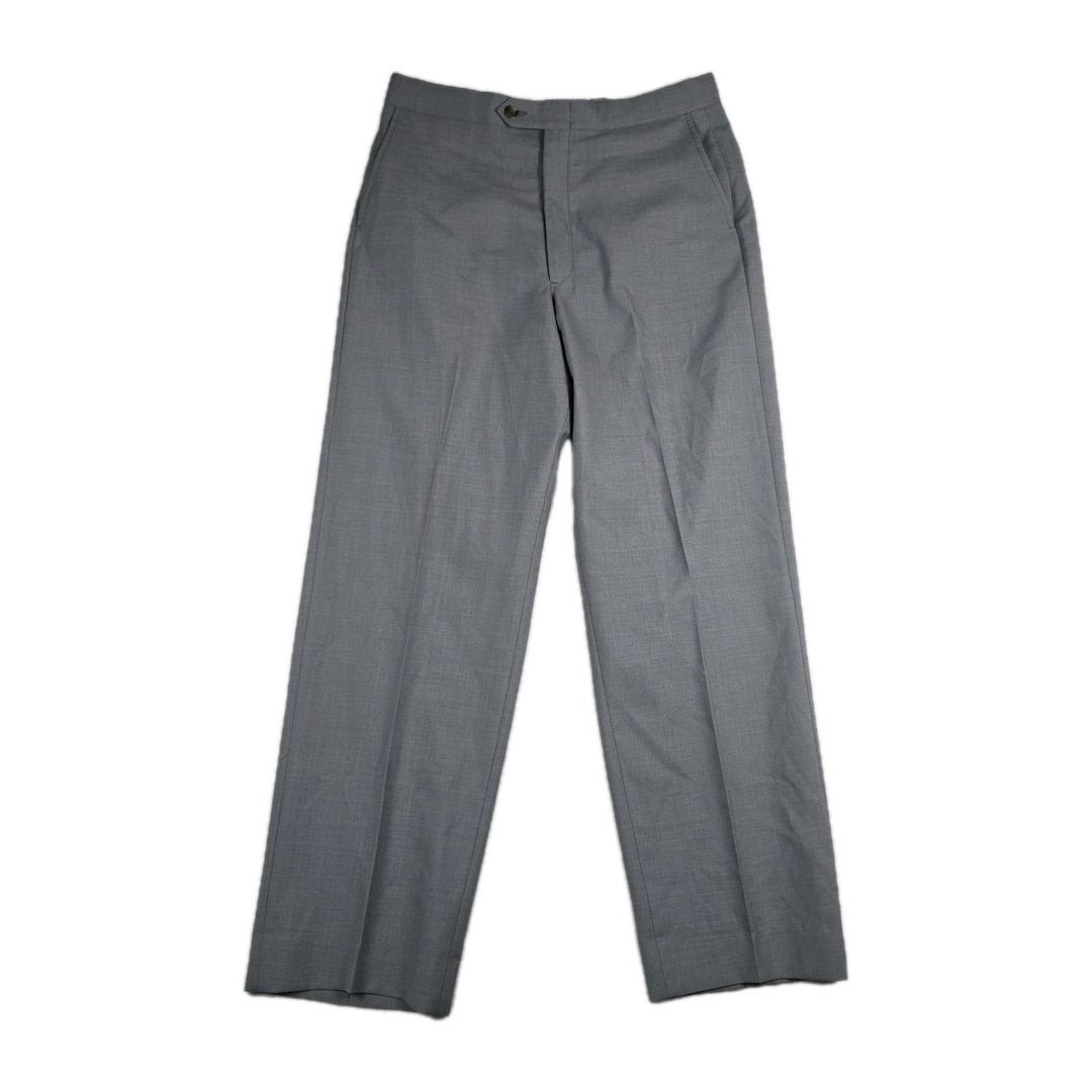 Sansabelt Men's Size 33 Vintage Light Gray Flat Front Dress Pants - Etsy
