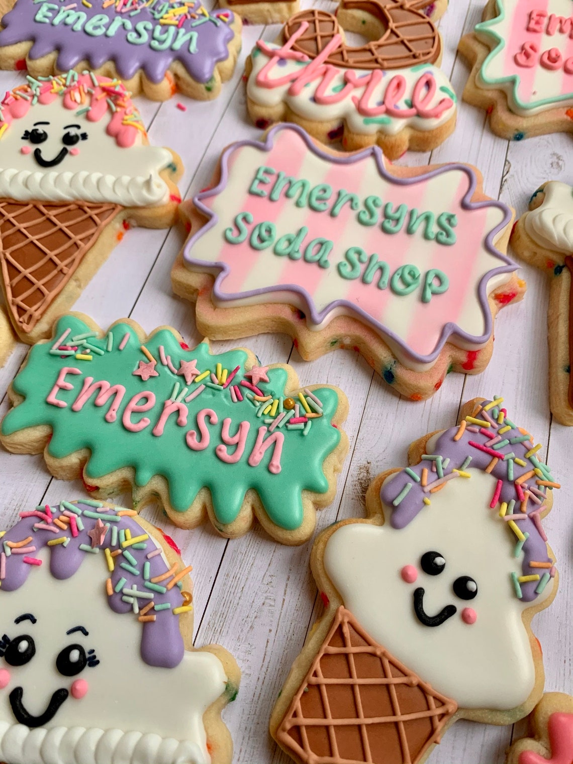 Ice Cream Social Cookies | Etsy