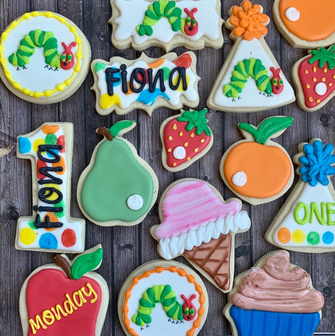 Caterpillar Cookies - Etsy