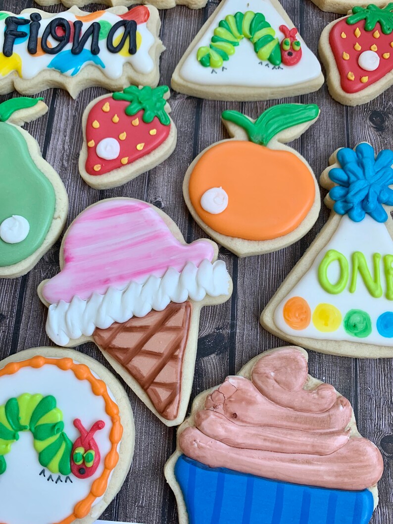 Caterpillar Cookies - Etsy