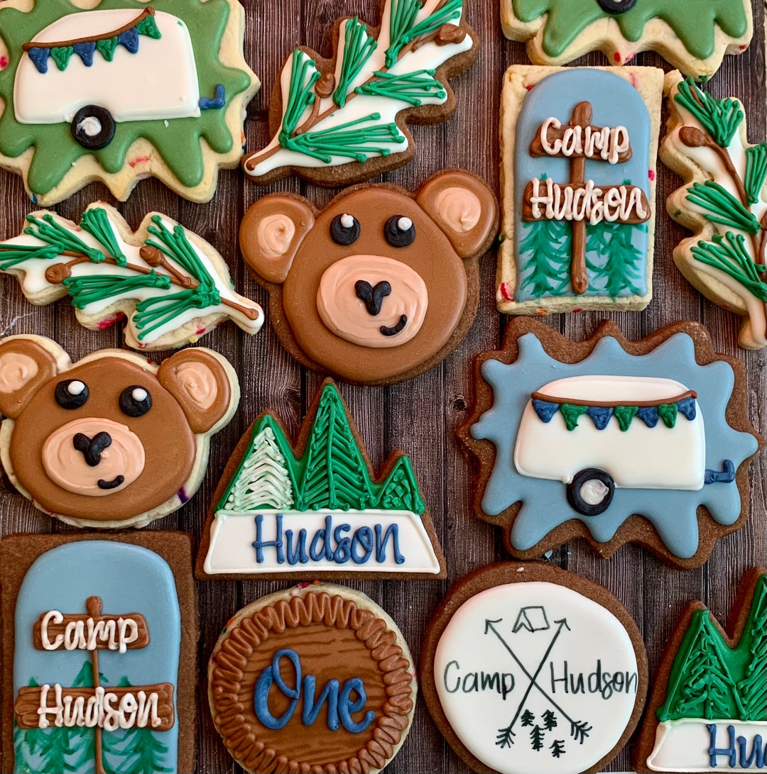 Little Camper Birthday Cookies - Etsy