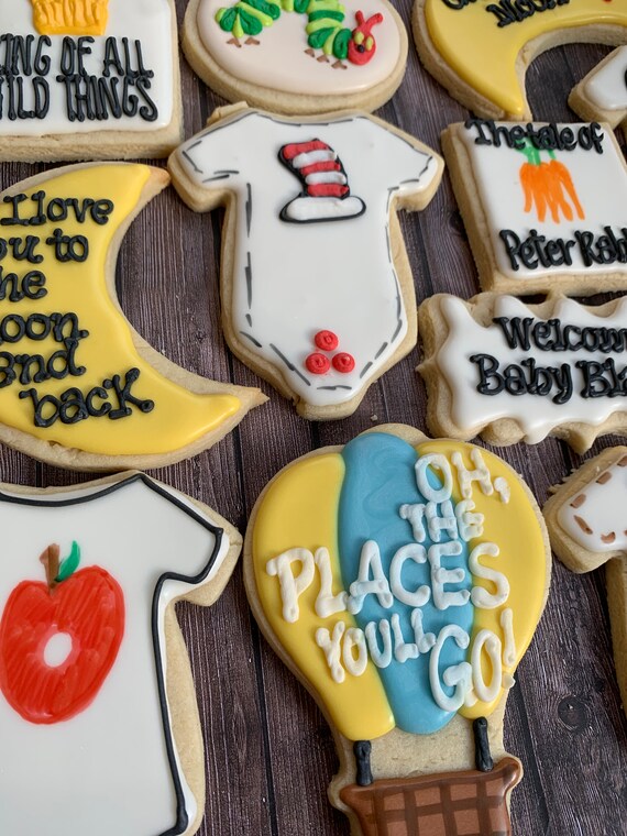 Story Book Baby Shower Cookies
