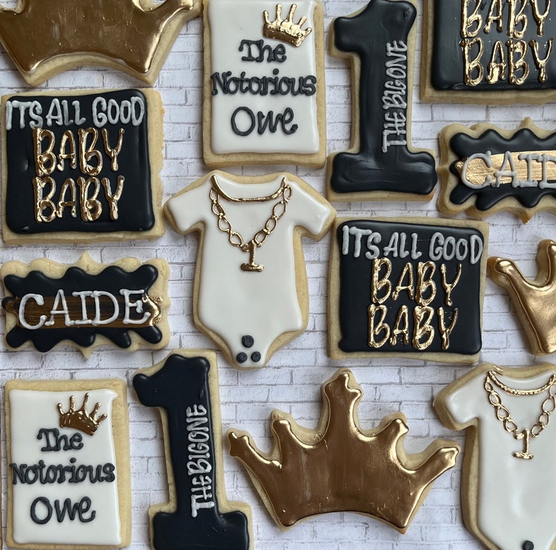 The Big One Royal Icing Cookies - Etsy