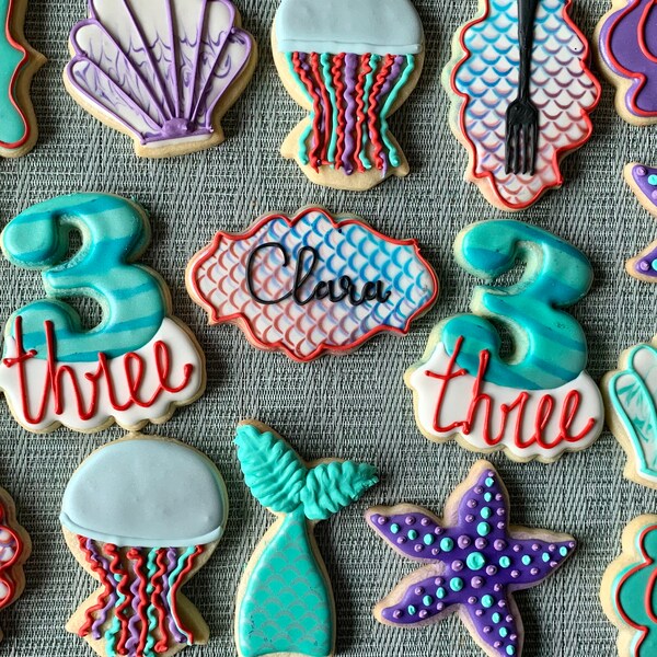 Mermaid Cookies - Etsy