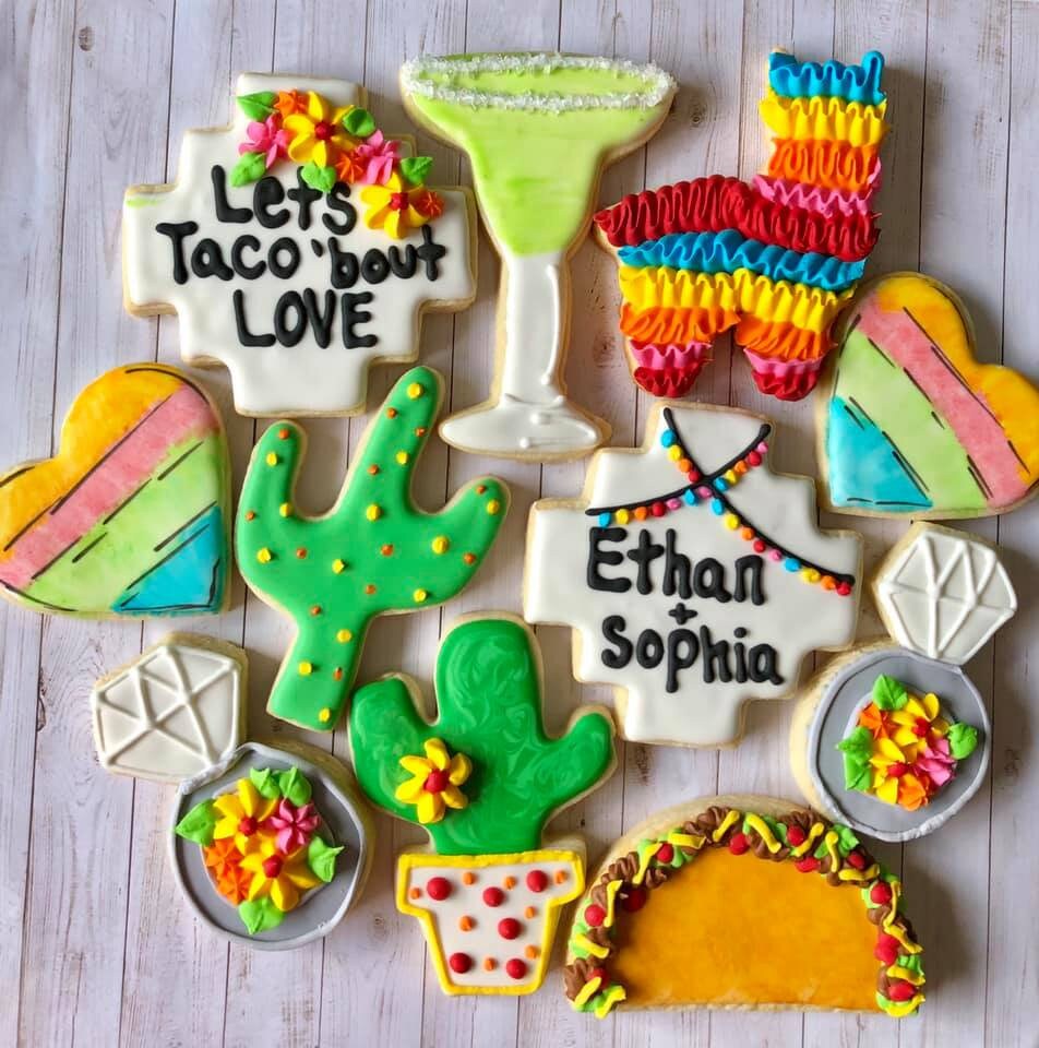 Fiesta Royal Icing Cookies - Etsy