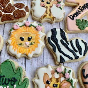 Two Wild Royal Icing Cookies - Etsy