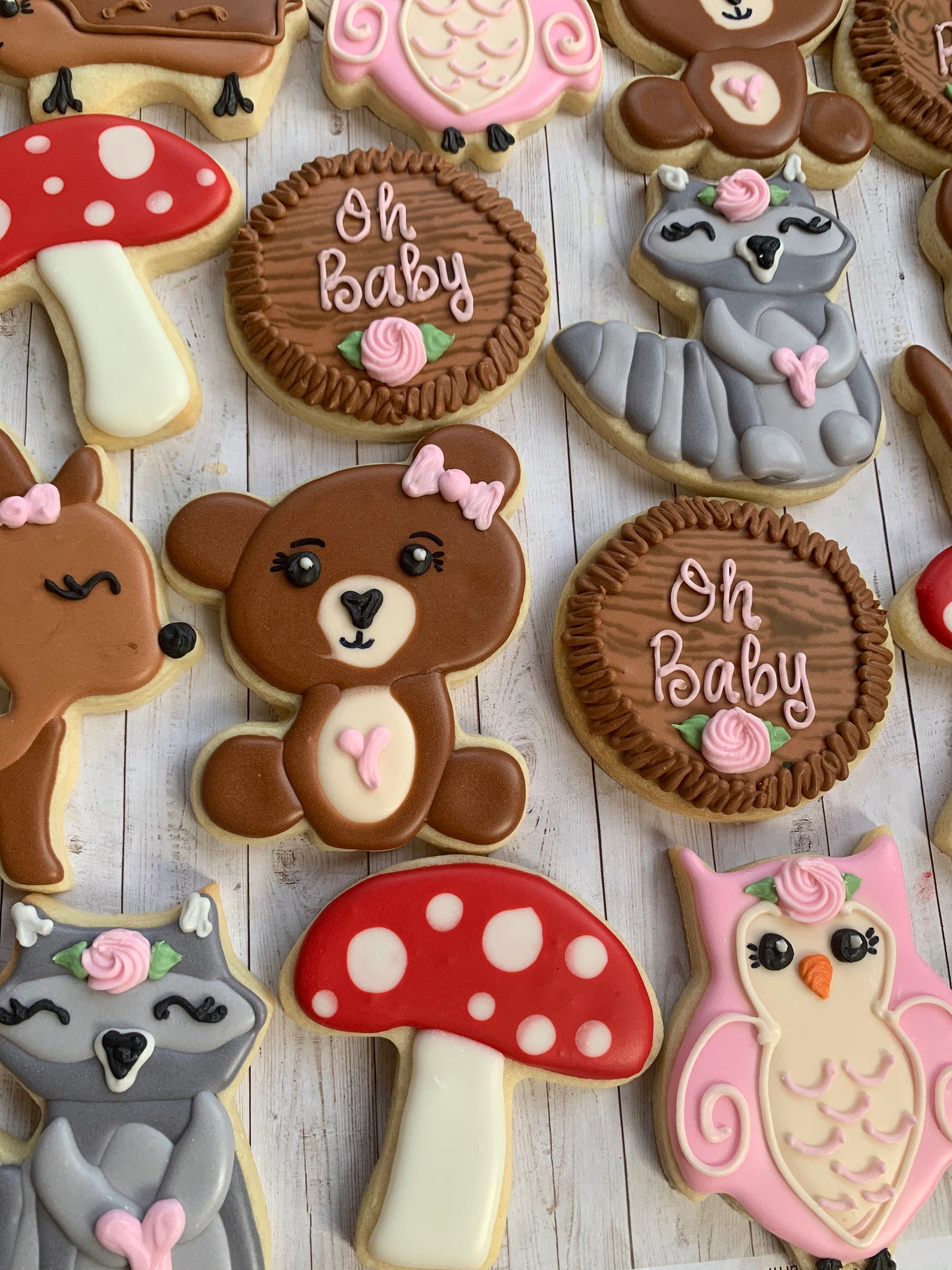 Woodland Animal Royal Icing Cookies - Etsy
