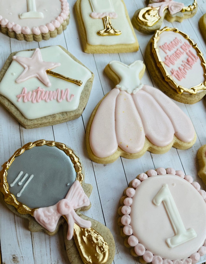 Princess Birthday Royal Icing Cookies - Etsy