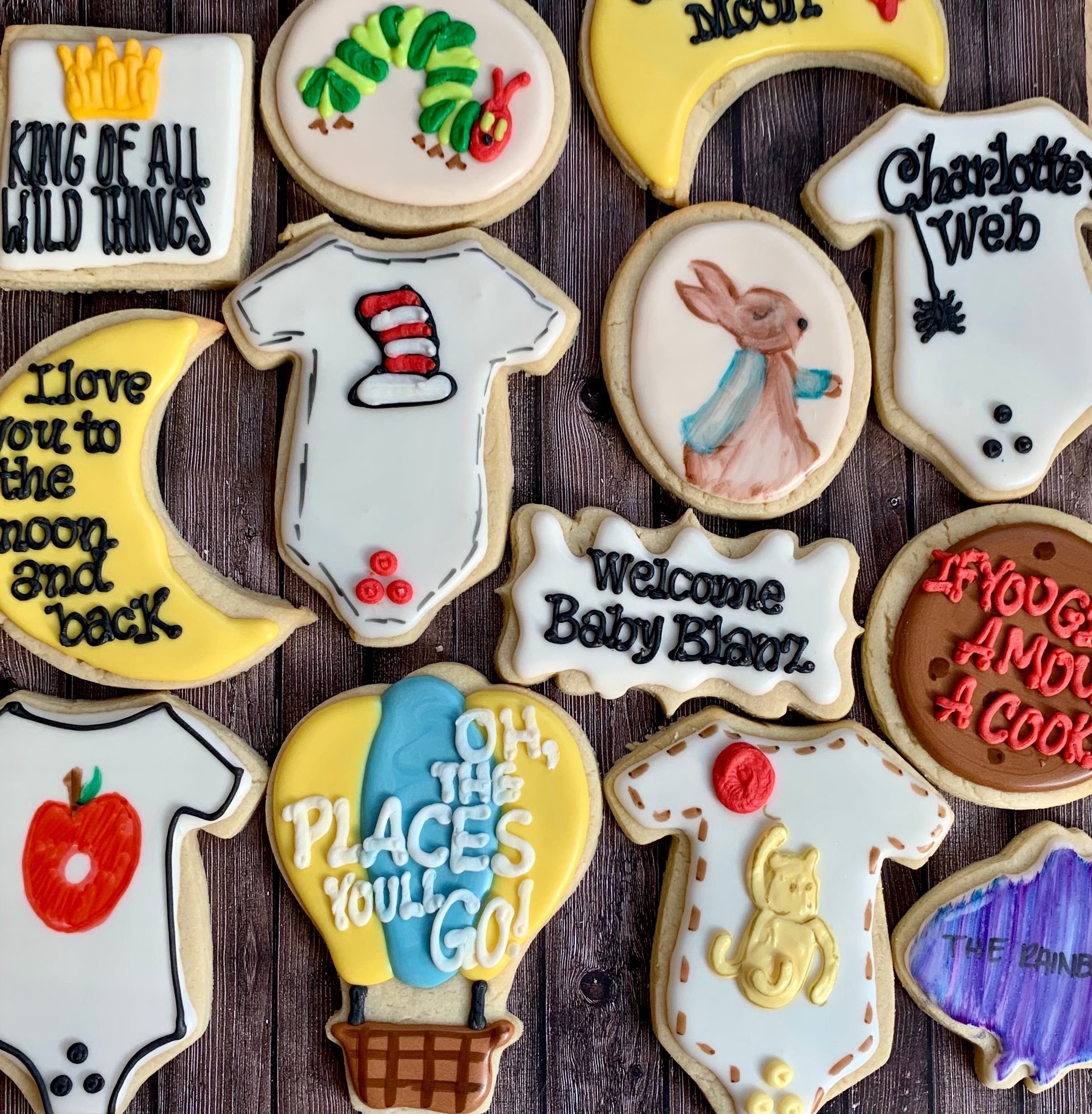 Story Book Baby Shower Cookies | Etsy