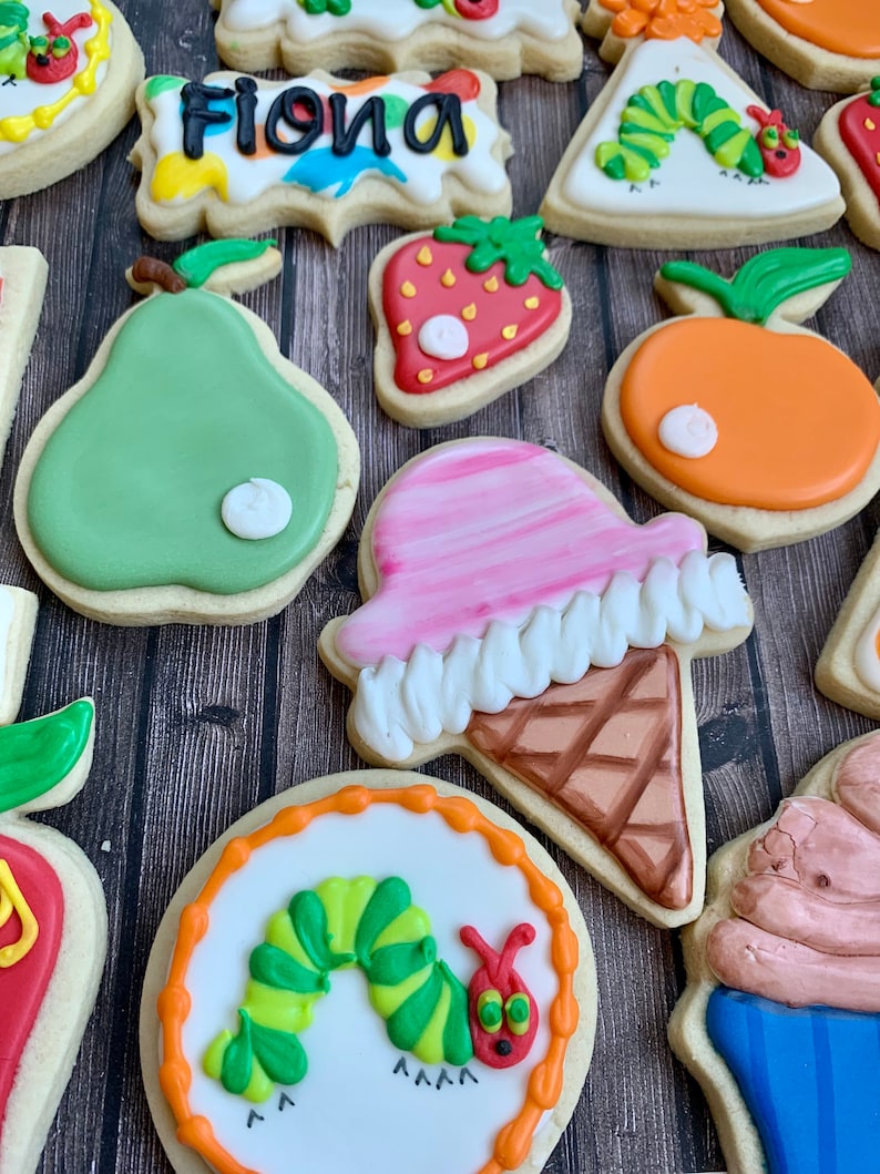 Caterpillar Cookies - Etsy